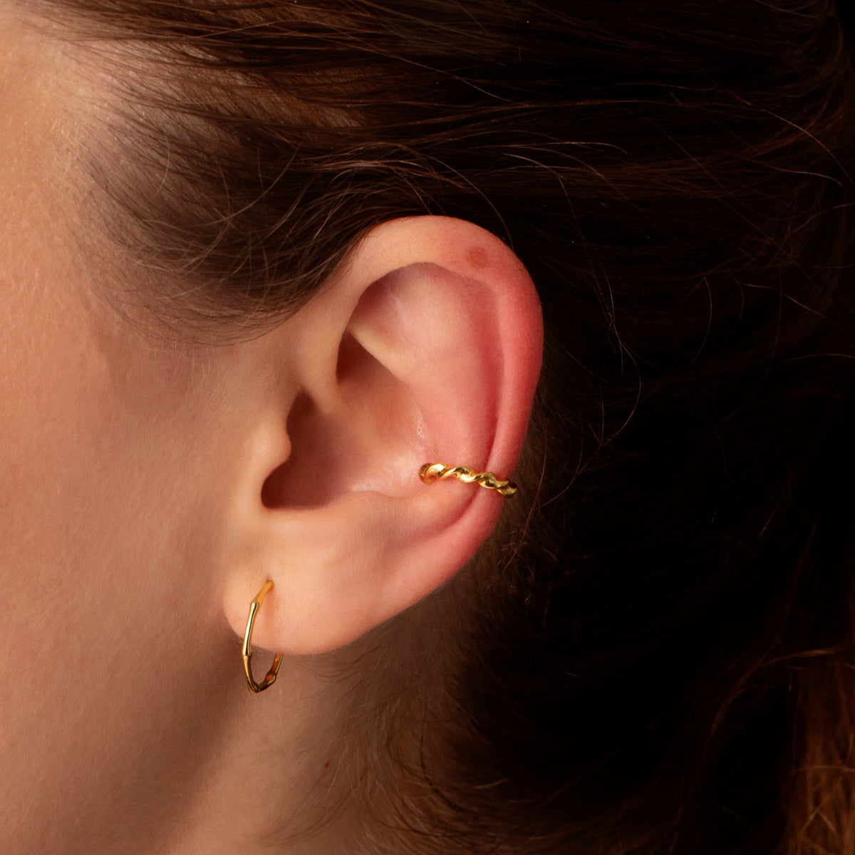 Twisted Ear Cuff | Gold Trip